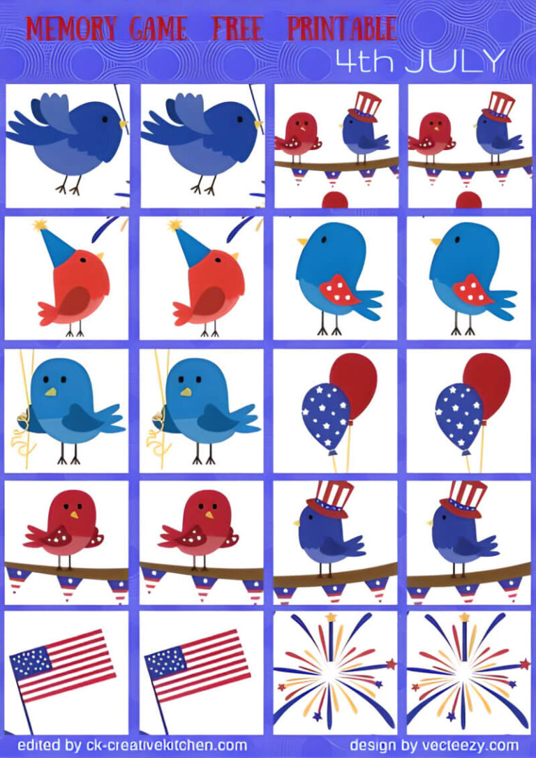 Holidays - Memory Game - Free Printables - Creative Kitchen